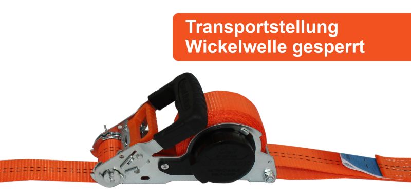 Automatik Spanngurt 5,0m x 35mm, Spitzhaken - Spanngurt Profi